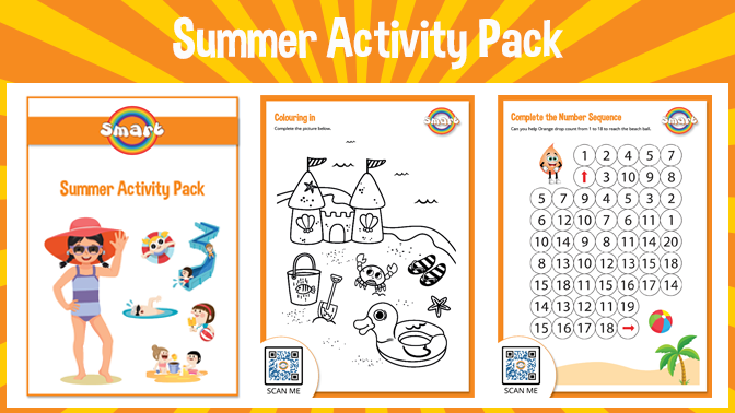 Summer Activity Pack for kids - RainbowSmart